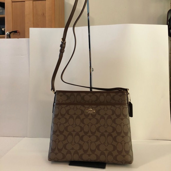 Coach | Bags | Coach Signature File Crossbody Bag | Poshmark